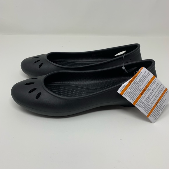 CROCS | Shoes | Crocs Black Womens Work Flat Shoe | Poshmark